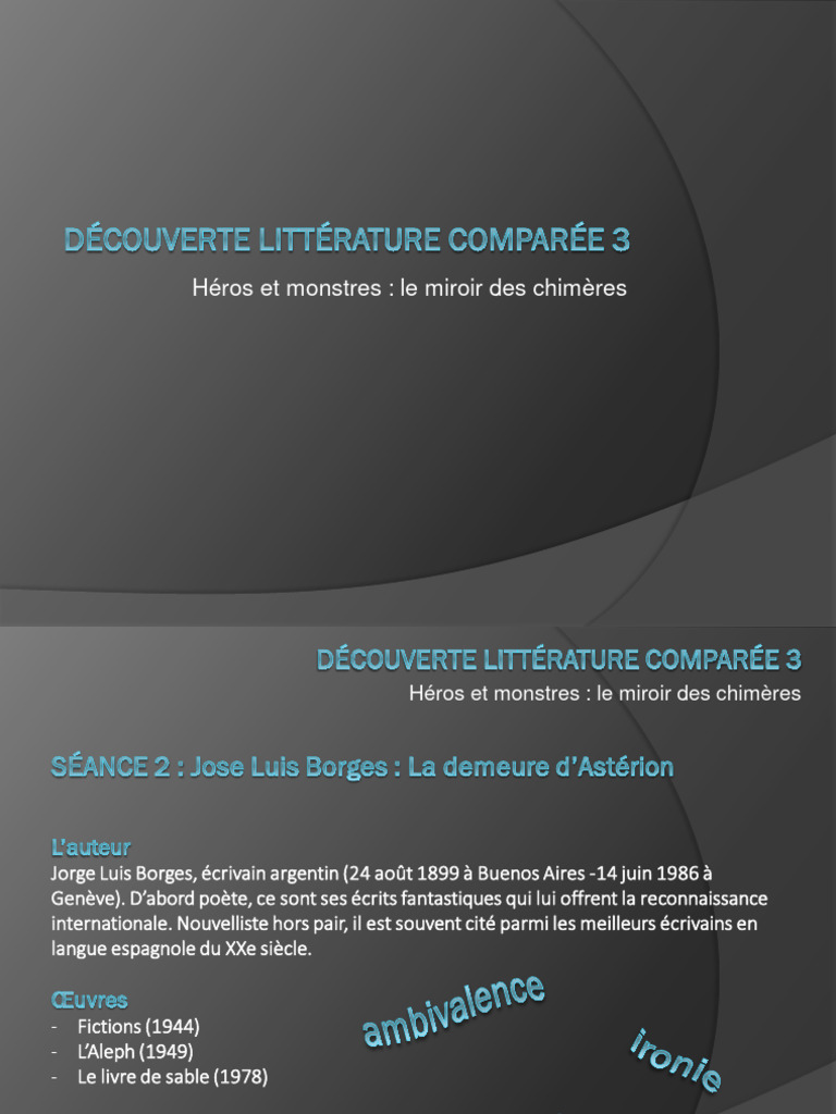 Borges - La Demeure D'astérion | PDF