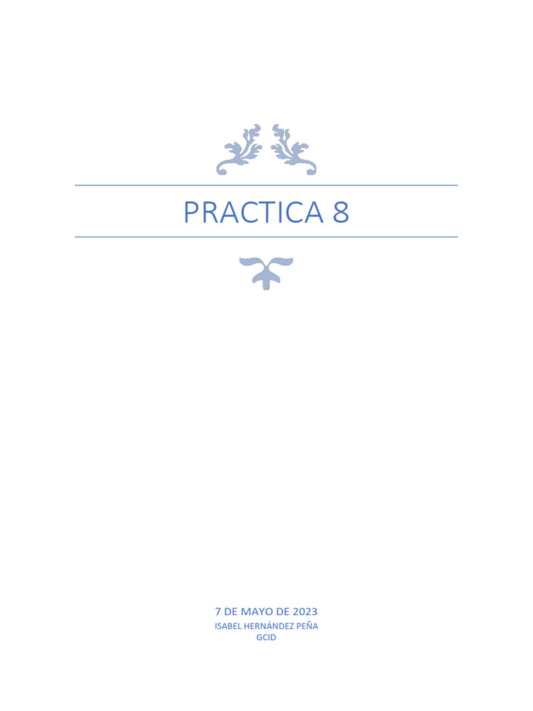 Practica 8 | PDF