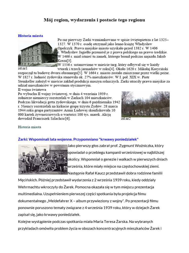 Historia Zarek | PDF