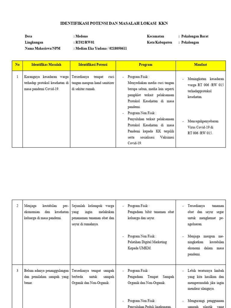 Proker Dan Matrik Vincentius Leonardo Pratama | PDF