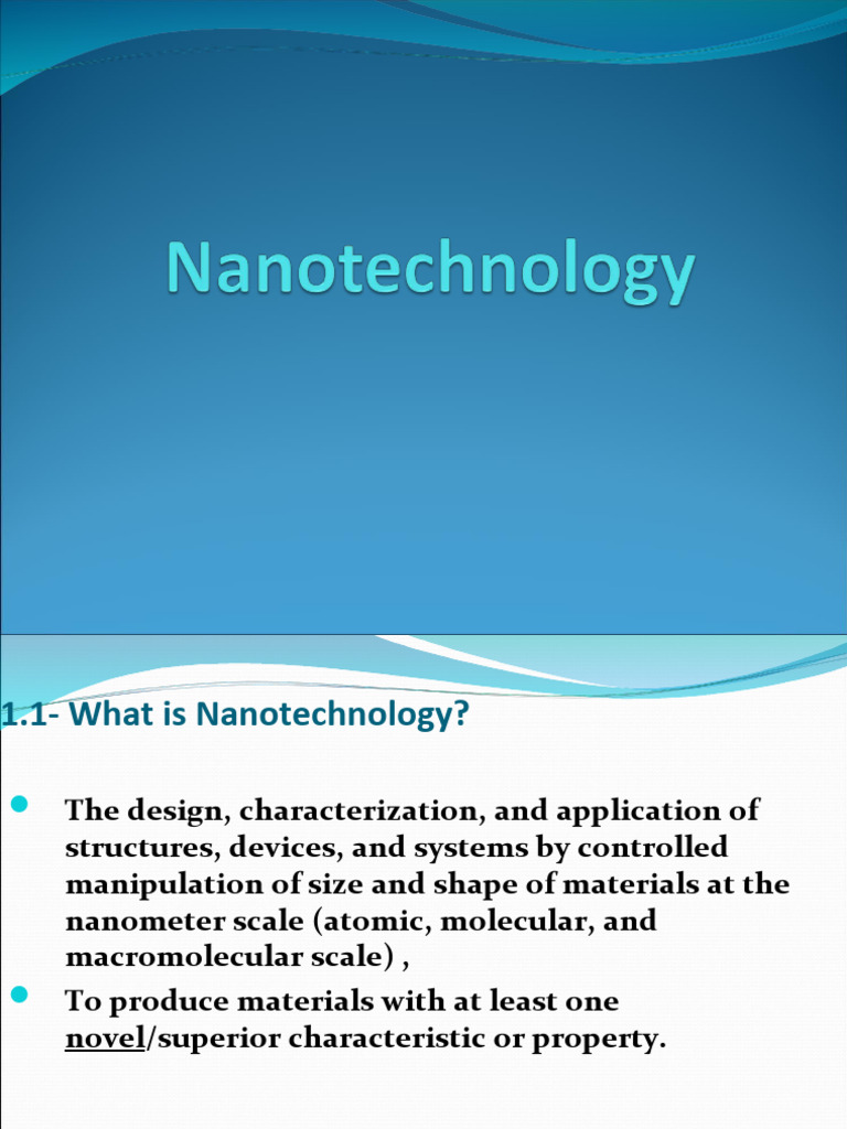 Nanotechnology | PDF | Nanotechnology | Nanomaterials