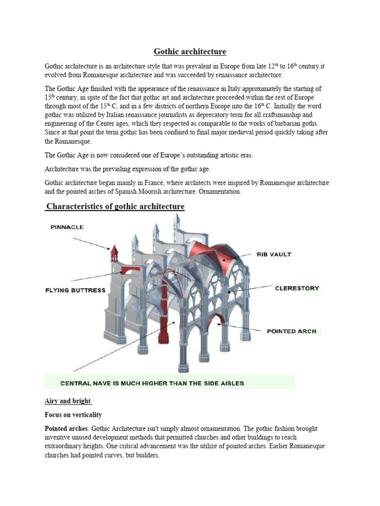 Gothic | PDF | Gothic Architecture | Vault (Architecture)