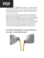 Significado de SAE 15W-40 en aceites | PDF | Lubricante | Viscosidad