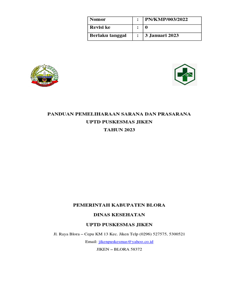 Panduan Pemeliharaan Sarana Dan Prasaran | PDF | Bisnis | Sains & Matematika