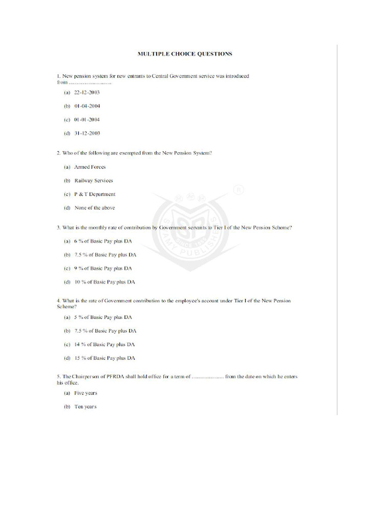 NPS Rules | PDF
