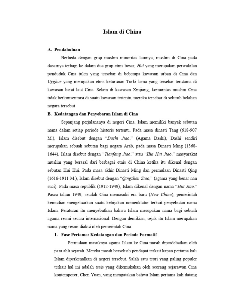 Islam Di China | PDF