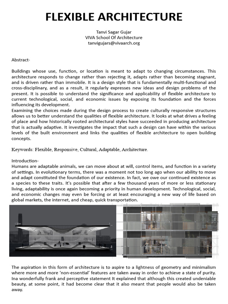 Flexible Architecture for Adaptive Design | PDF | Design
