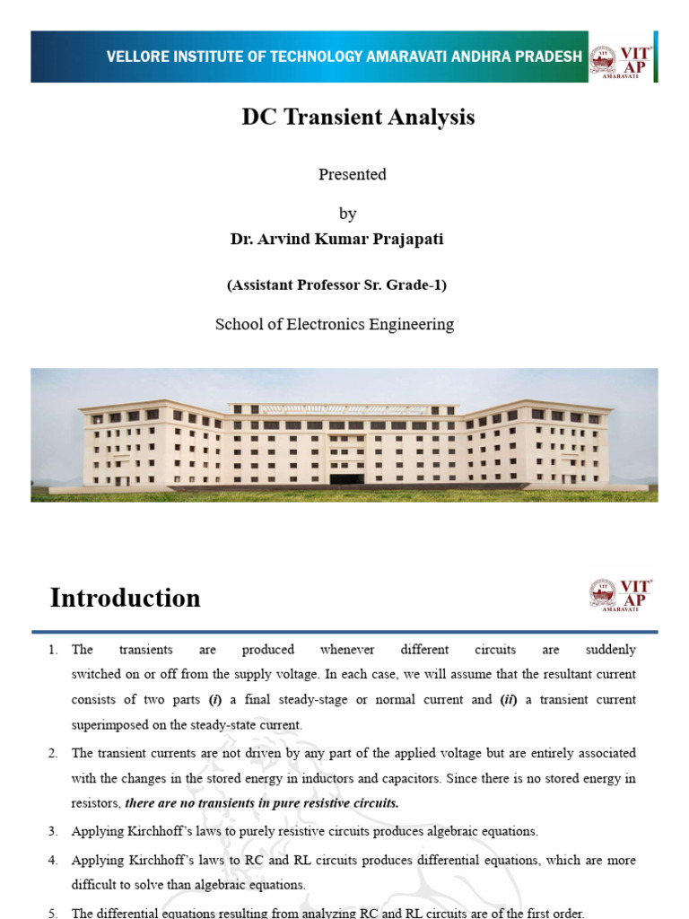 M2 L All DC Transient Analysis | PDF | Electrical Network | Damping