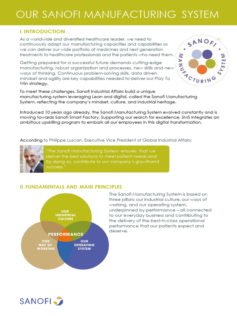 SanofiManufacturingSystem SMS | PDF | Business