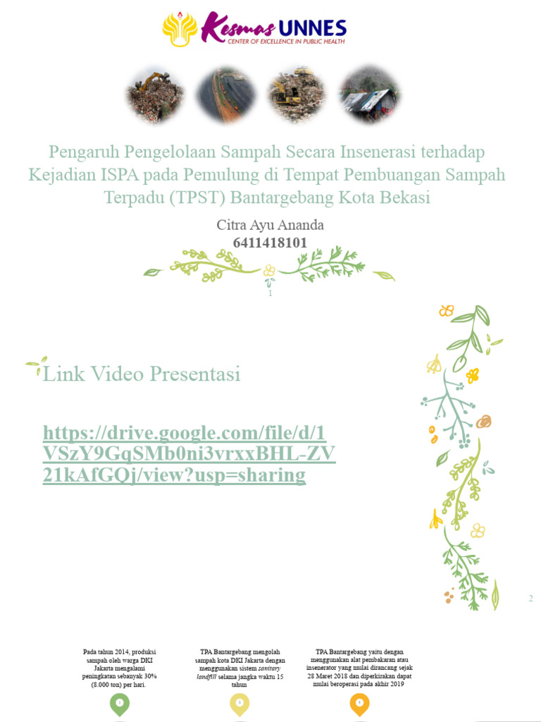 Citra Ayu Ananda - 6411418101 - PPT UAS Seminar Proposal Kesehatan Lingkungan | PDF