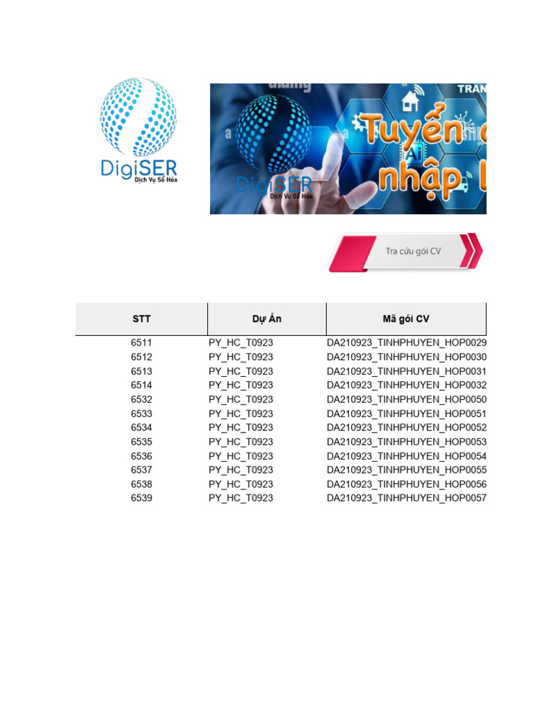 CTV Nhập Liệu | PDF