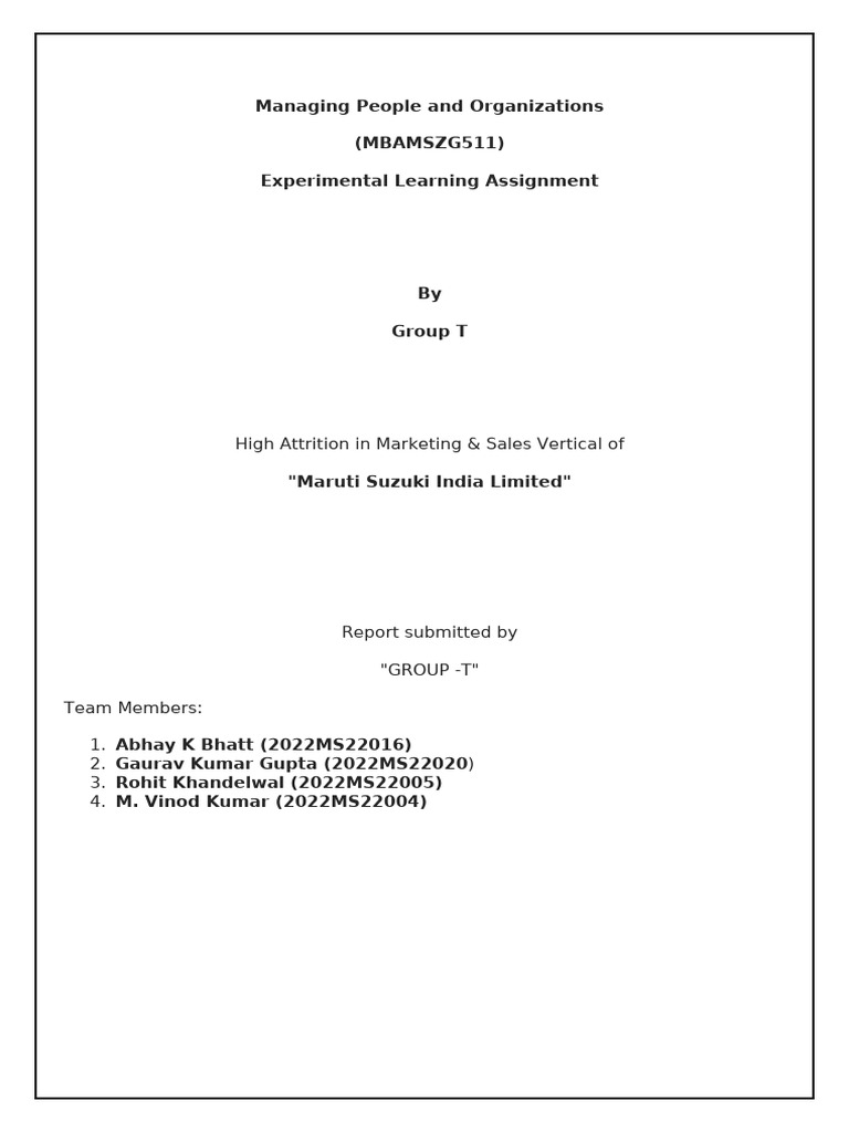 SAMPLE MPO Assignment | PDF | Business | Economies