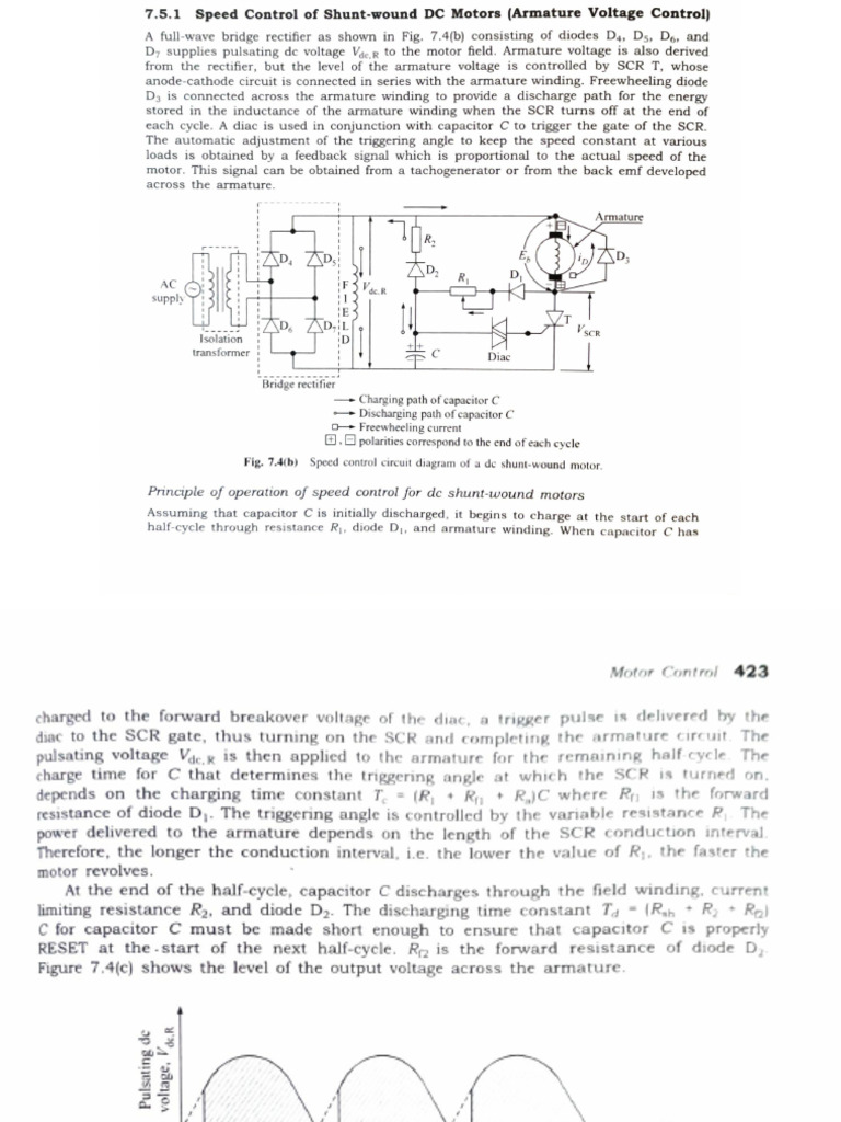 DC Motor Speed Control Using SCR | PDF