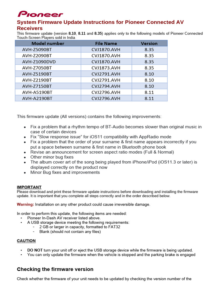 Update Instructions | PDF | Computer Data Storage | Usb