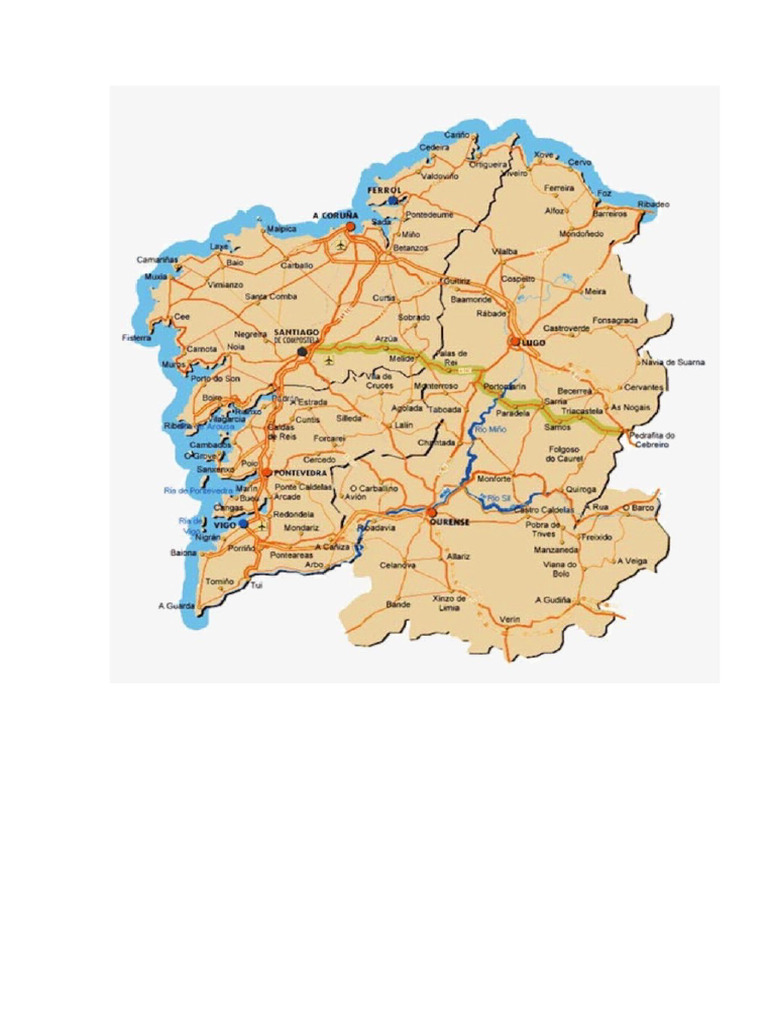 Mapa de Galicia | PDF