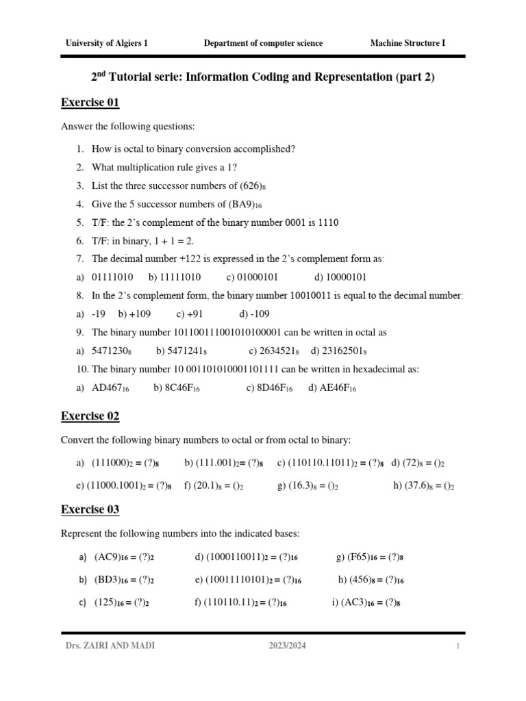 2nd Tutorial Serie | PDF | Mathematical Notation | Theory Of Computation