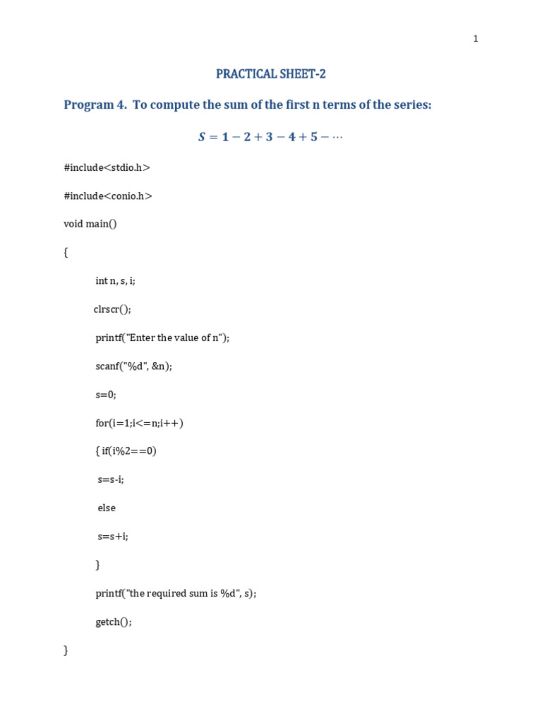 Practical Sheet 2 | PDF