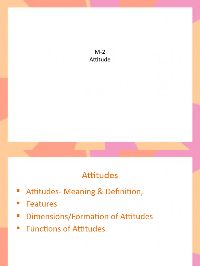 Module-III (A) Ob Attitude 12.09.2023 | PDF | Attitude (Psychology) | Job Satisfaction