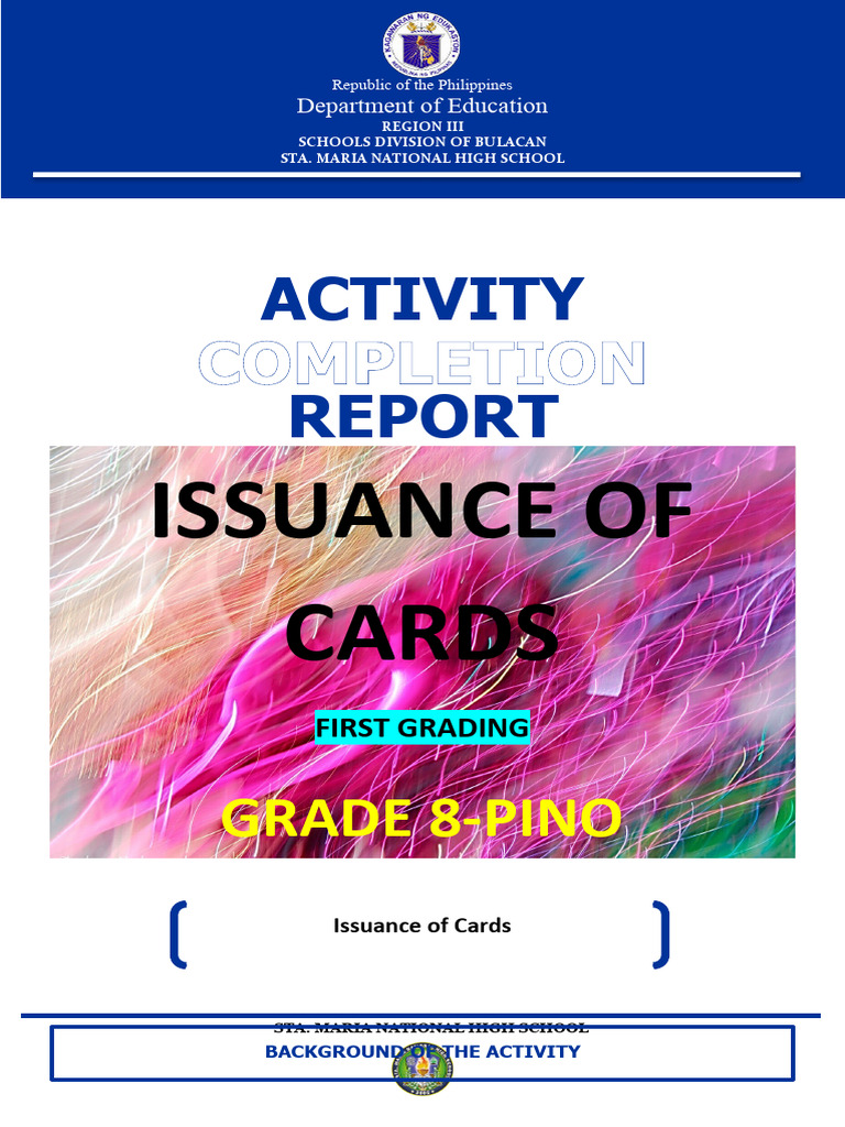 ACR-ISSUANCE OF CARDS - 1st Quarter | PDF