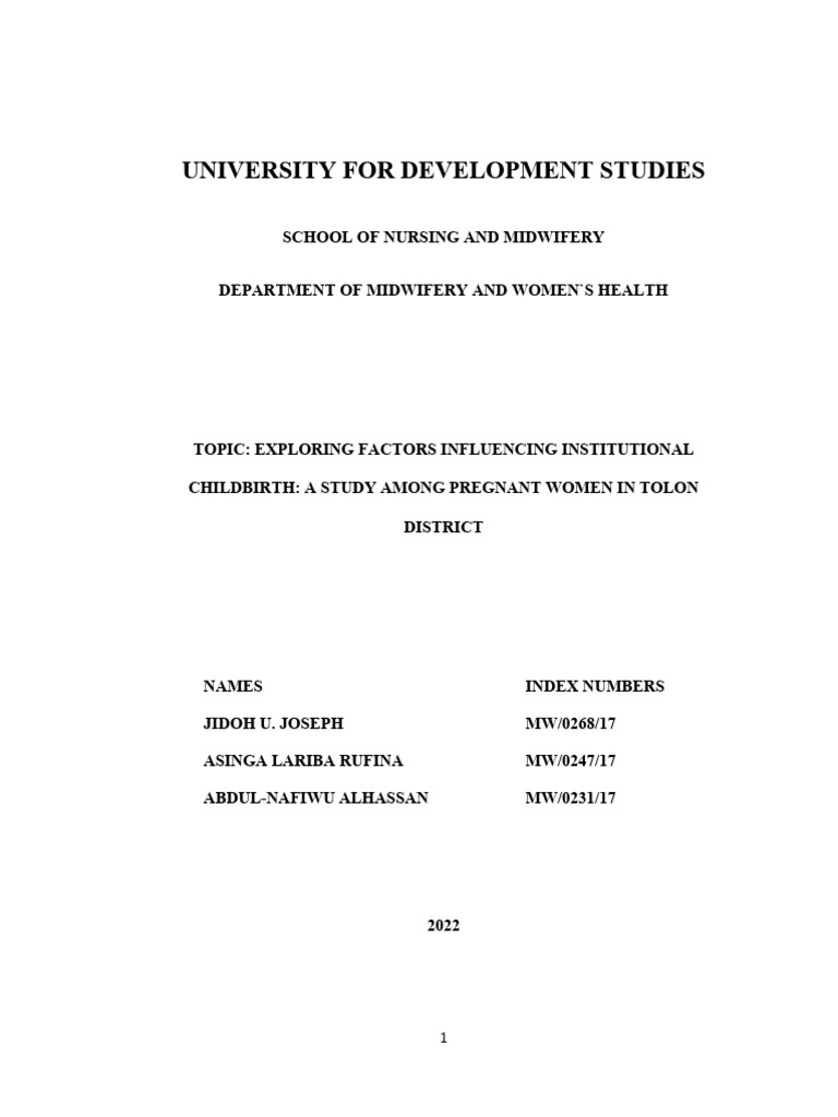 RESEARCH UDS, Tamale | PDF