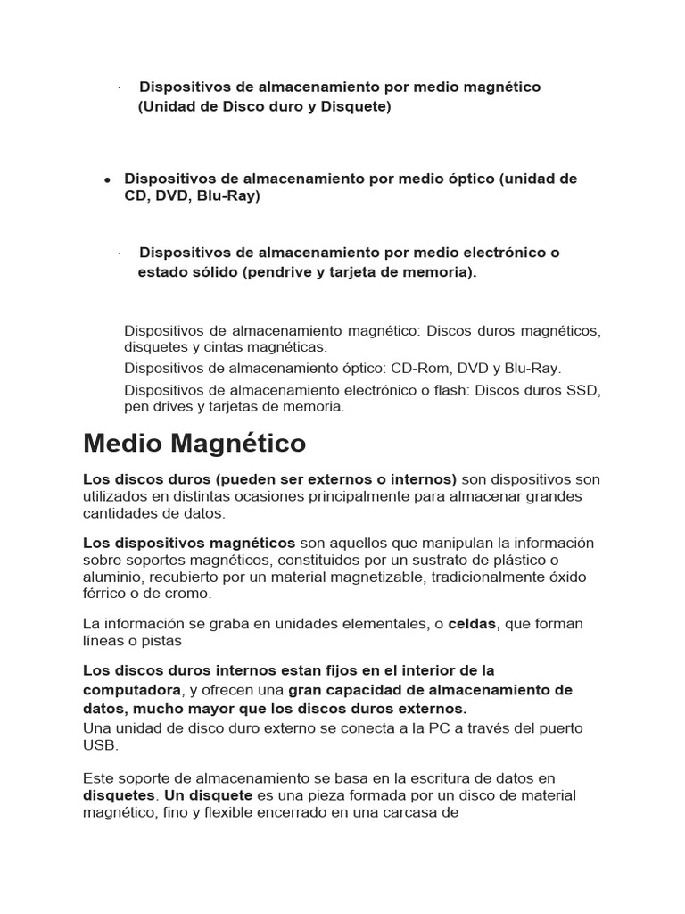 almacenamiento | PDF | Disco flexible | Disco compacto