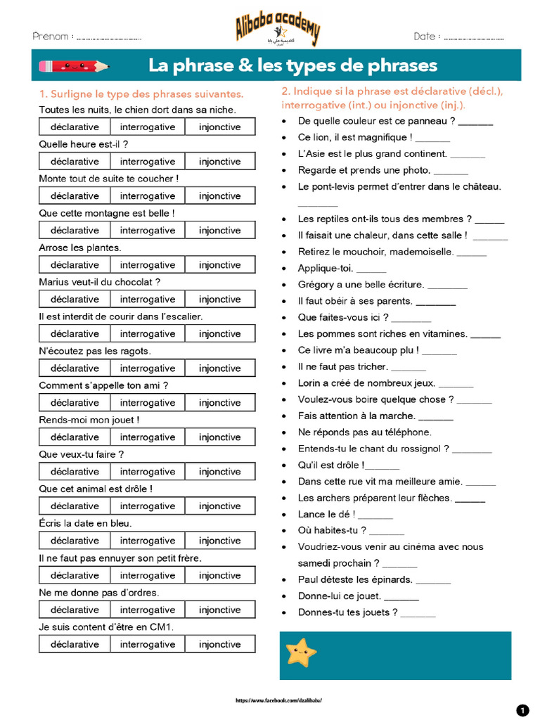 Exercices de Grammaire | PDF