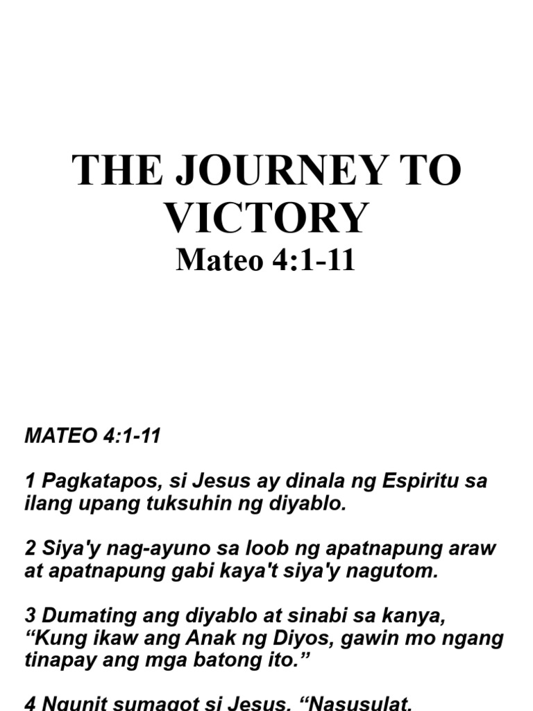 The Journey To Victory | PDF