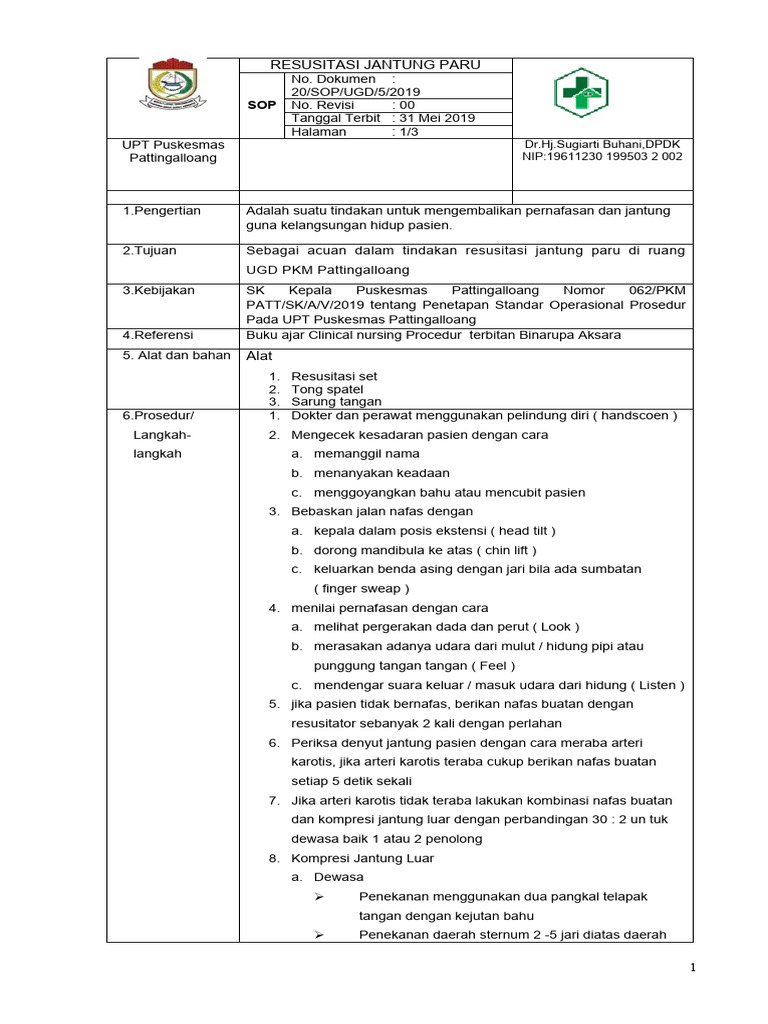 20 Resusitasi Jantung Paru | PDF