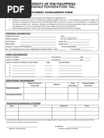 Declaration Form For Scholarships | PDF