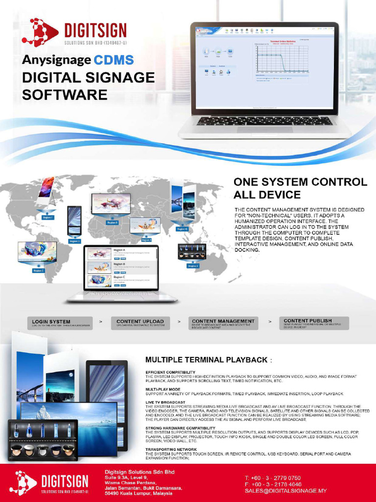 Anysignage CDMS Brochure | PDF
