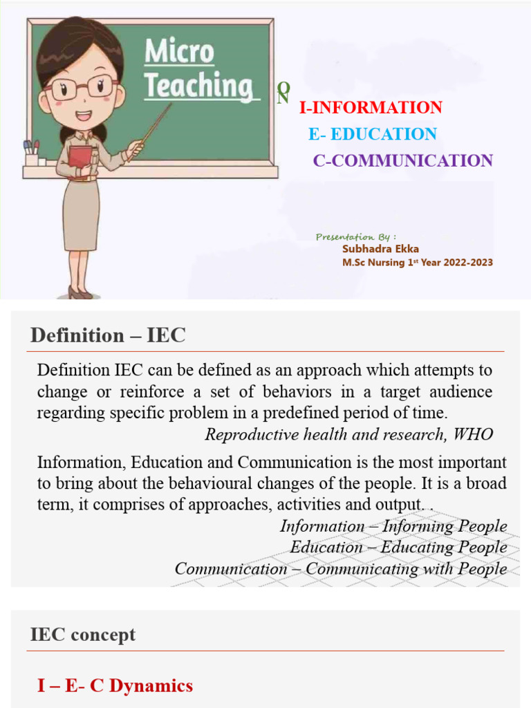 Information Education Communication 02 | PDF | Communication | Health ...