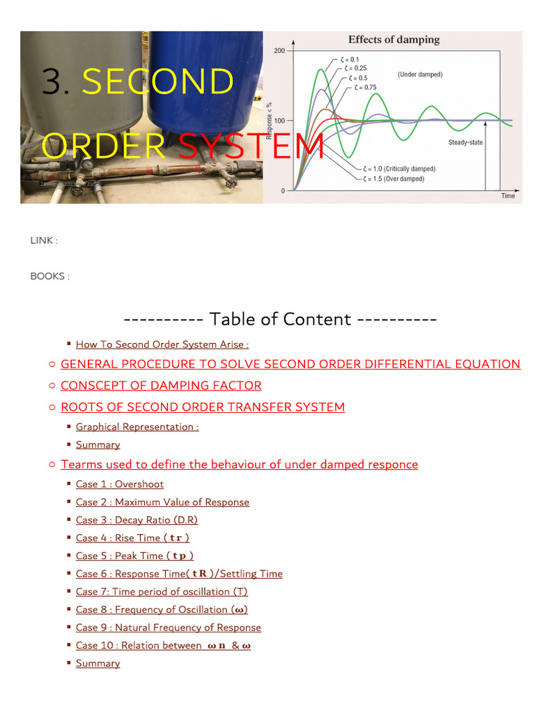 Second Order System - by Kenil Jagani | PDF