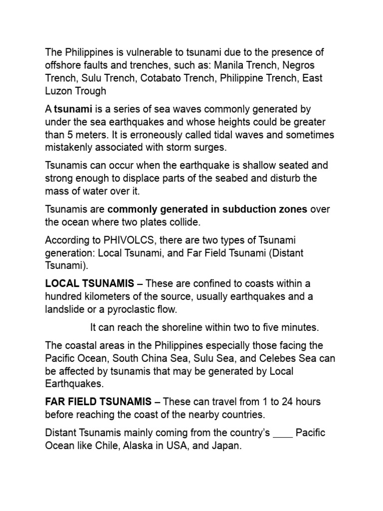 Science 10 Quarter 1 Lesson 4 | PDF | Tsunami | Earthquakes