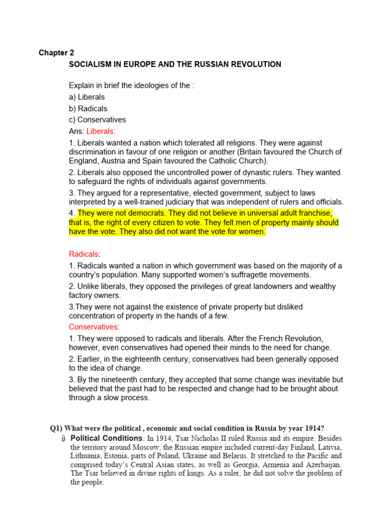 6. Russian revolution notes- (1) | PDF | Russian Empire | Bolsheviks