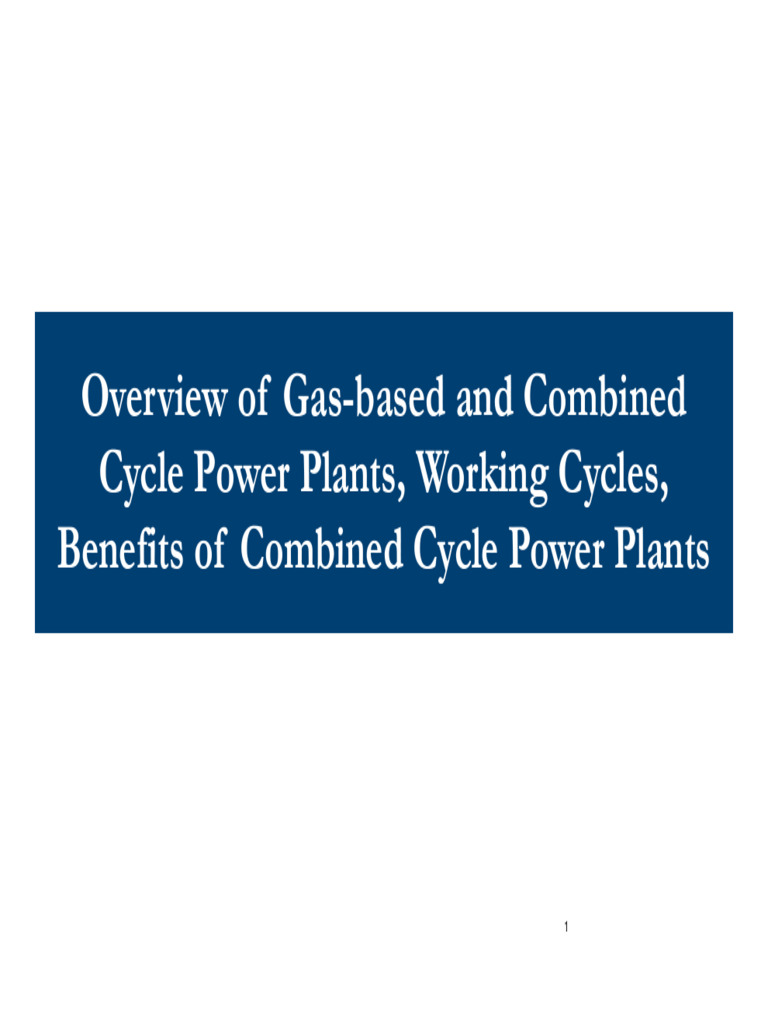 Overview of CCPP | PDF | Natural Gas | Power Station
