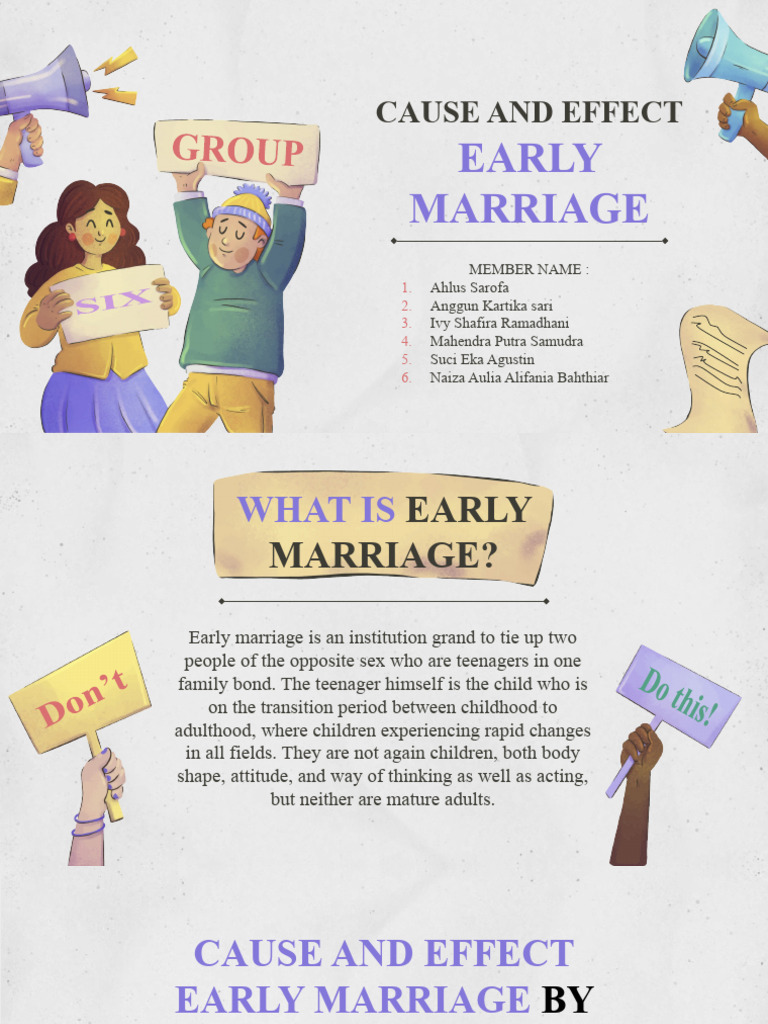 Causes and Effects of Early Marriage | PDF | Wellness