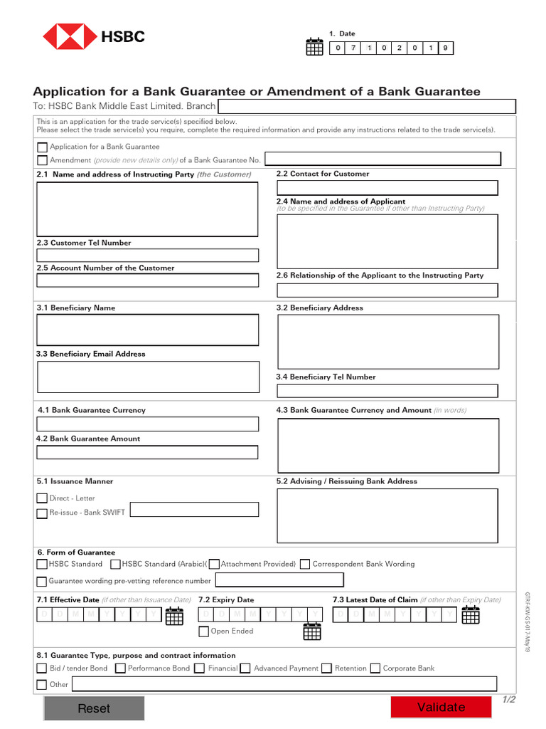 Guarantee Application | PDF