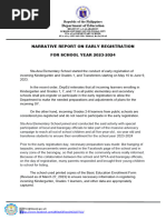 Parent Orientation Narrative Report | PDF | Teachers | Learning