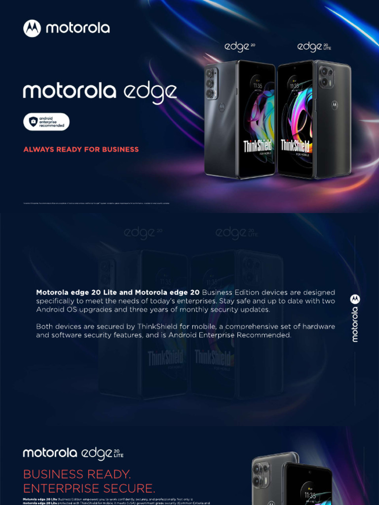 New! Moto Edge 20 Family Brochure | PDF