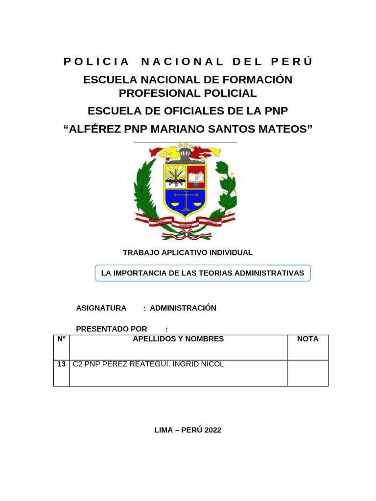 ADMI | PDF | Planificación | Teoría