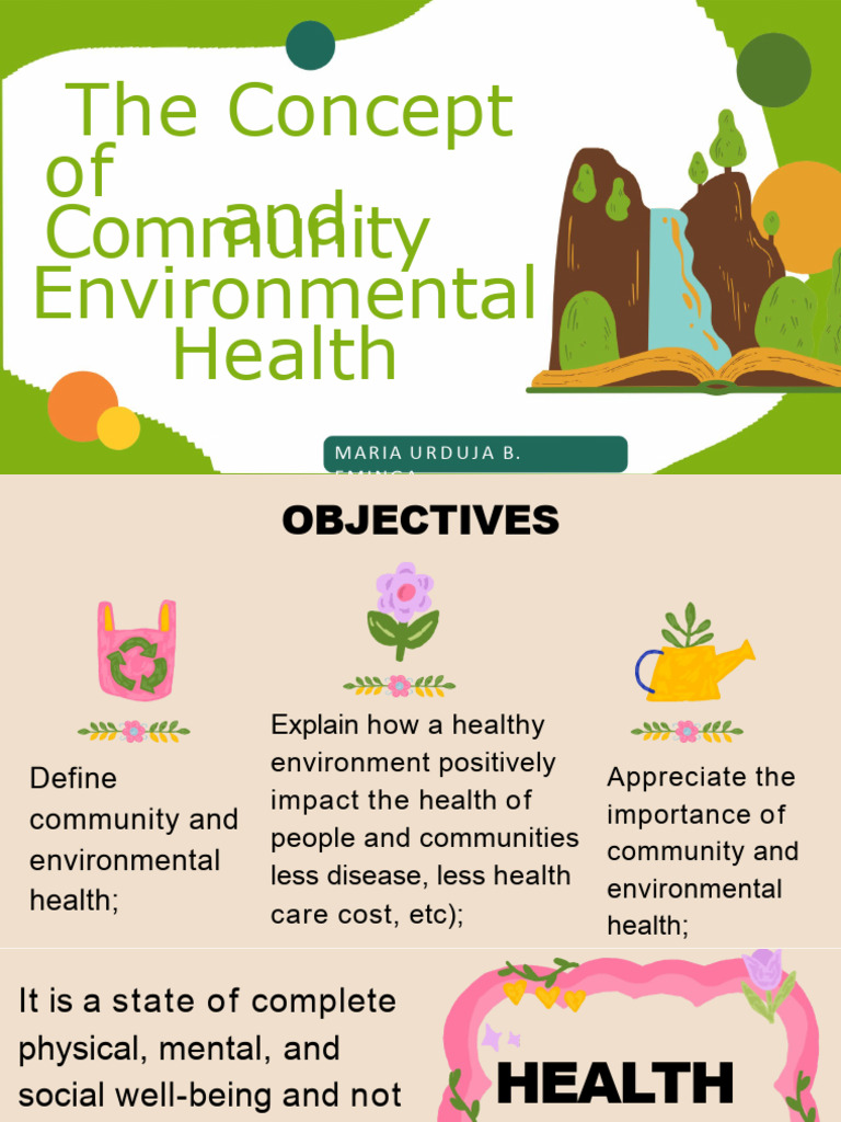The Concept of Community and Environmental Health | PDF | Waste | Community