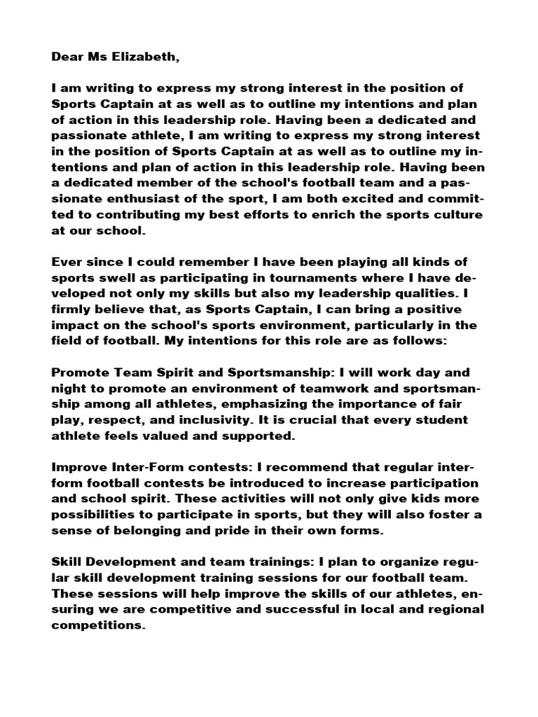 Sports Captain | PDF | Sports | Leadership