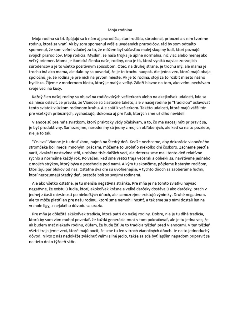 SK Projekt - Rodina | PDF