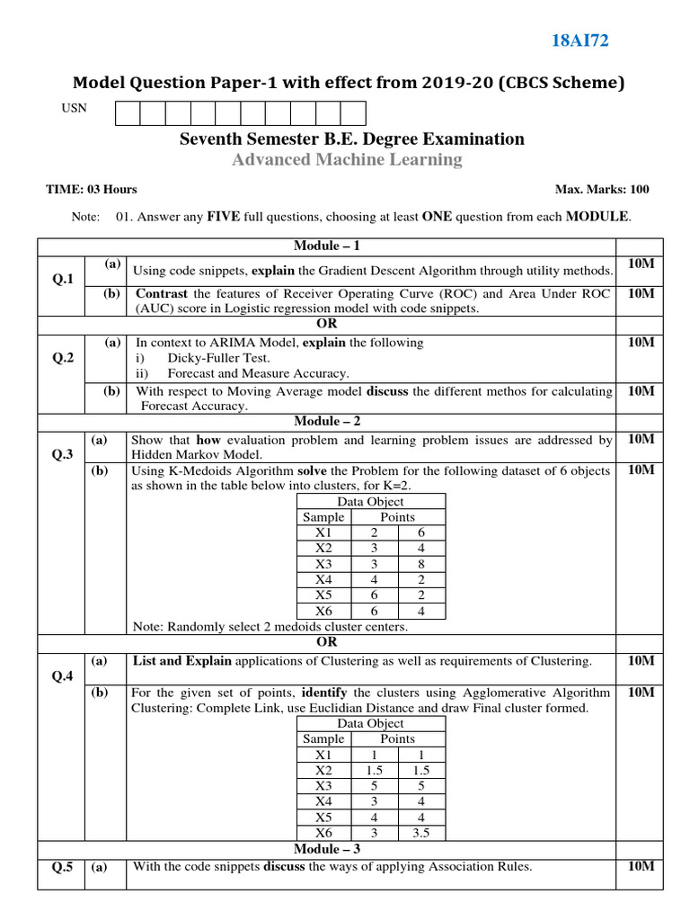 18AI72 | PDF | Cluster Analysis | Receiver Operating Characteristic