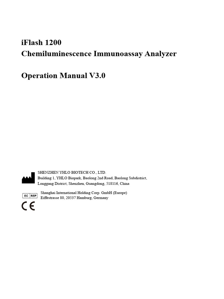 Iflash 1200 Operation Training | PDF | Waste | Immunoassay