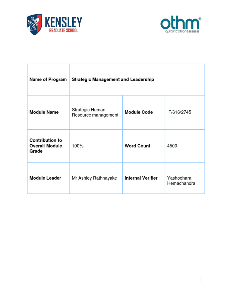 Assignment SHRM | Download Free PDF | Theory | Argument