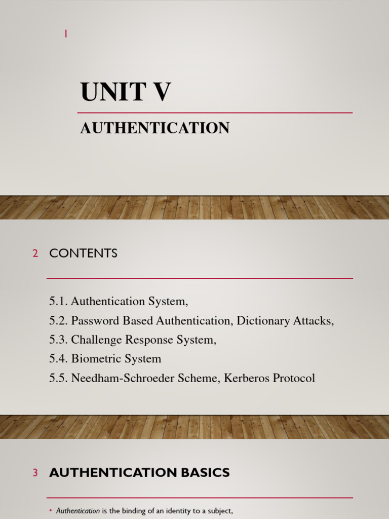 Unit 5 Authentication System | PDF | Password | Biometrics