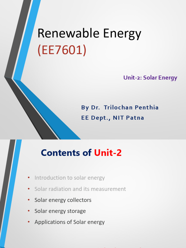 Types of Solar Energy Collectors | PDF | Science & Mathematics