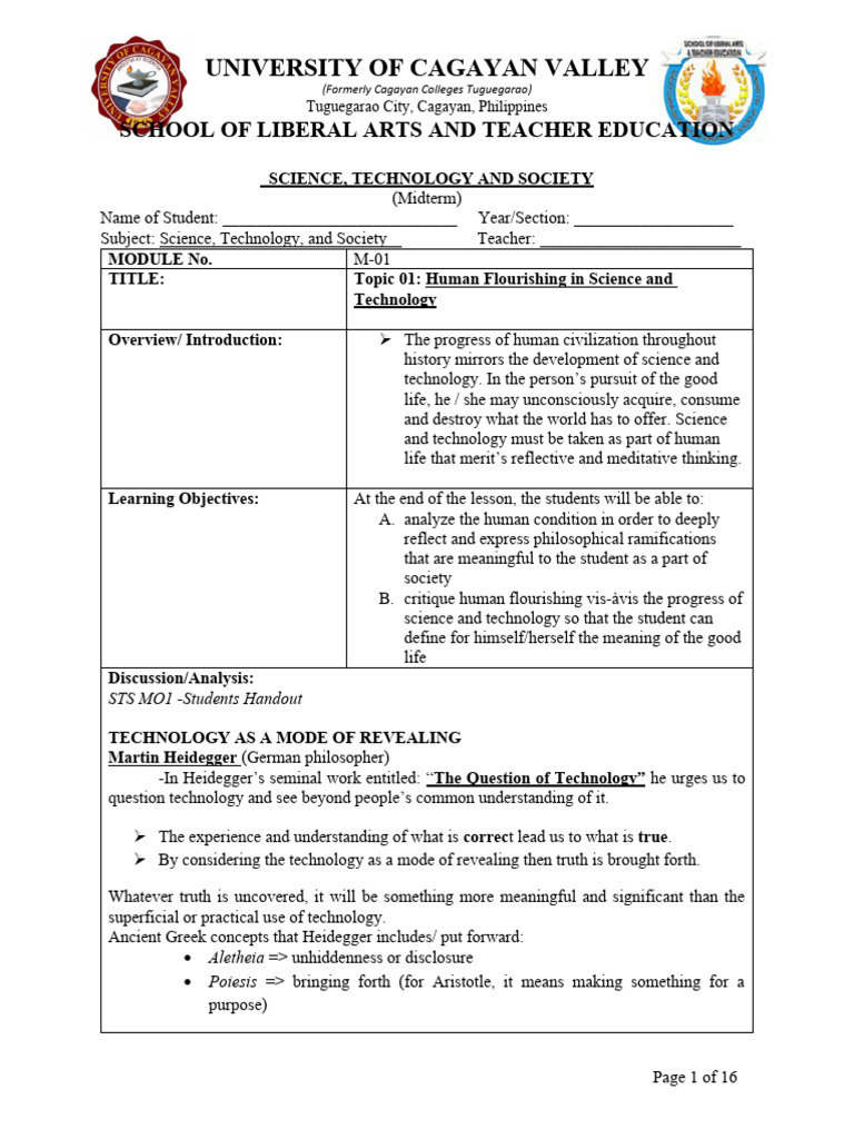 STS Midterm Modules | PDF