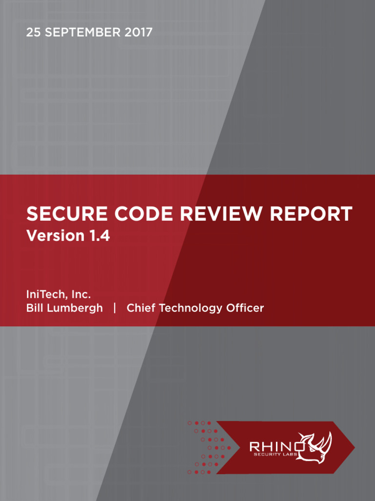 RSL_SecureCodeReview_Example_Report | PDF | Vulnerability (Computing) | Security